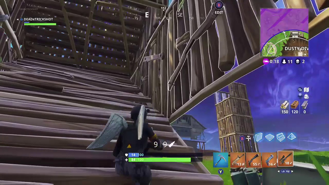 Fortnite glitched death animation - YouTube