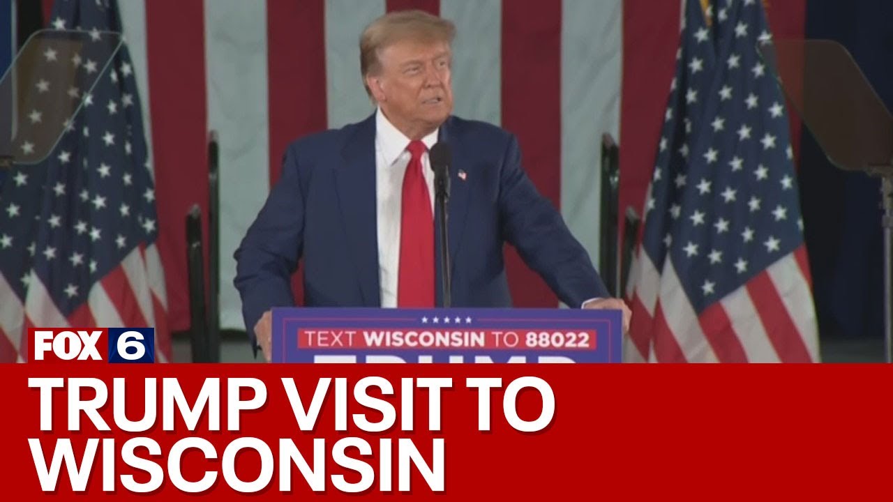 Former President Donald Trump Wisconsin visit; 2nd trip to swing state ...