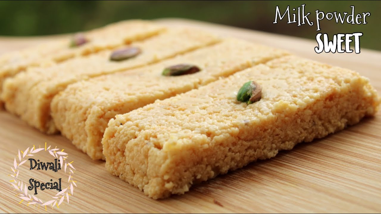 Easy Diwali Sweet Recipes | Milk powder sweets | Milk Cake Recipe - YouTube