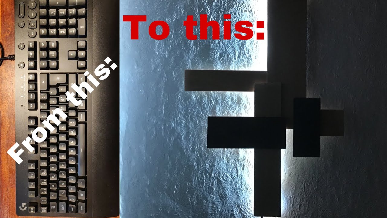 Transforming An OLD KEYBOARD Into A MODERN LAMP! For The New YT Studio ...