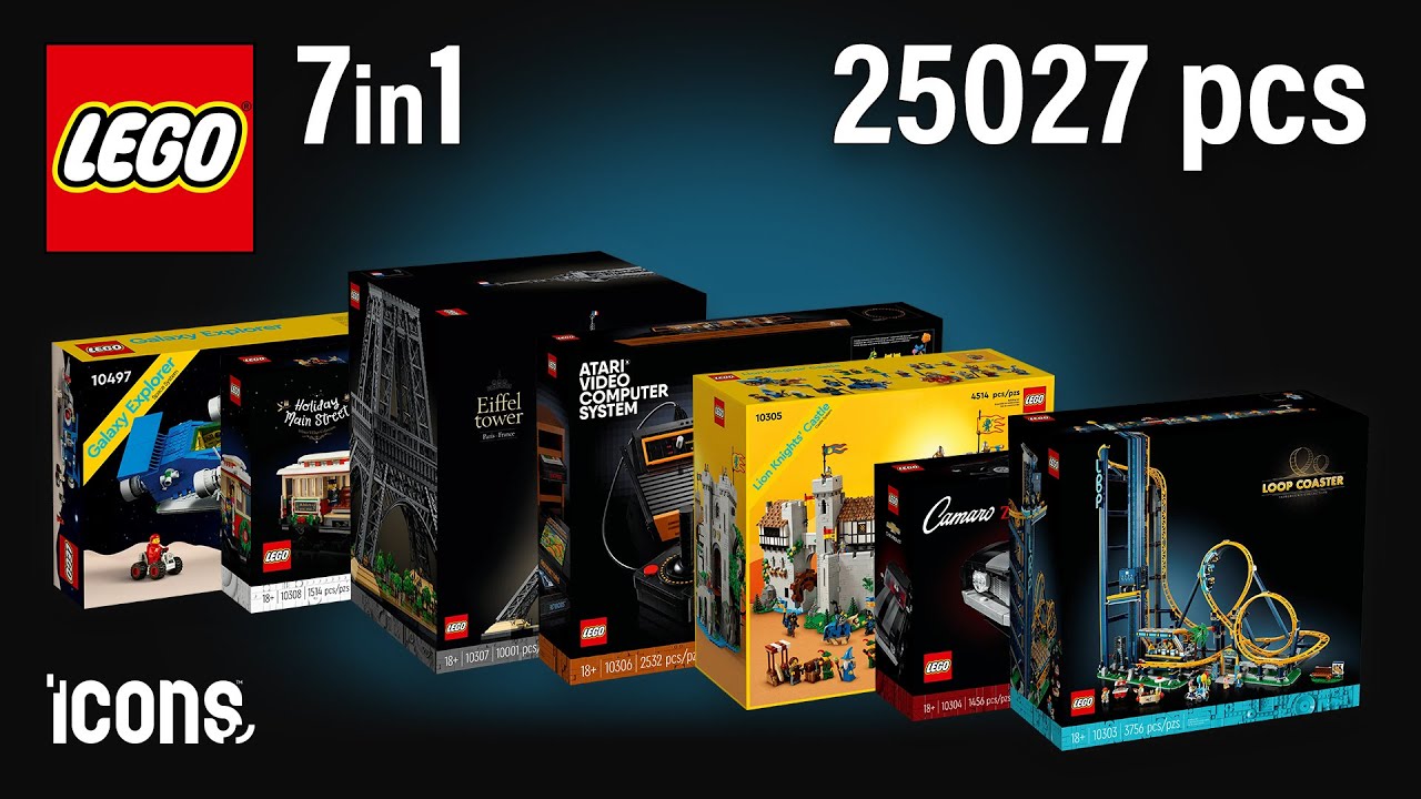 All LEGO® ICONS™ 2022 2HY (7in1)(25027 pcs) Step-by-Step Building ...