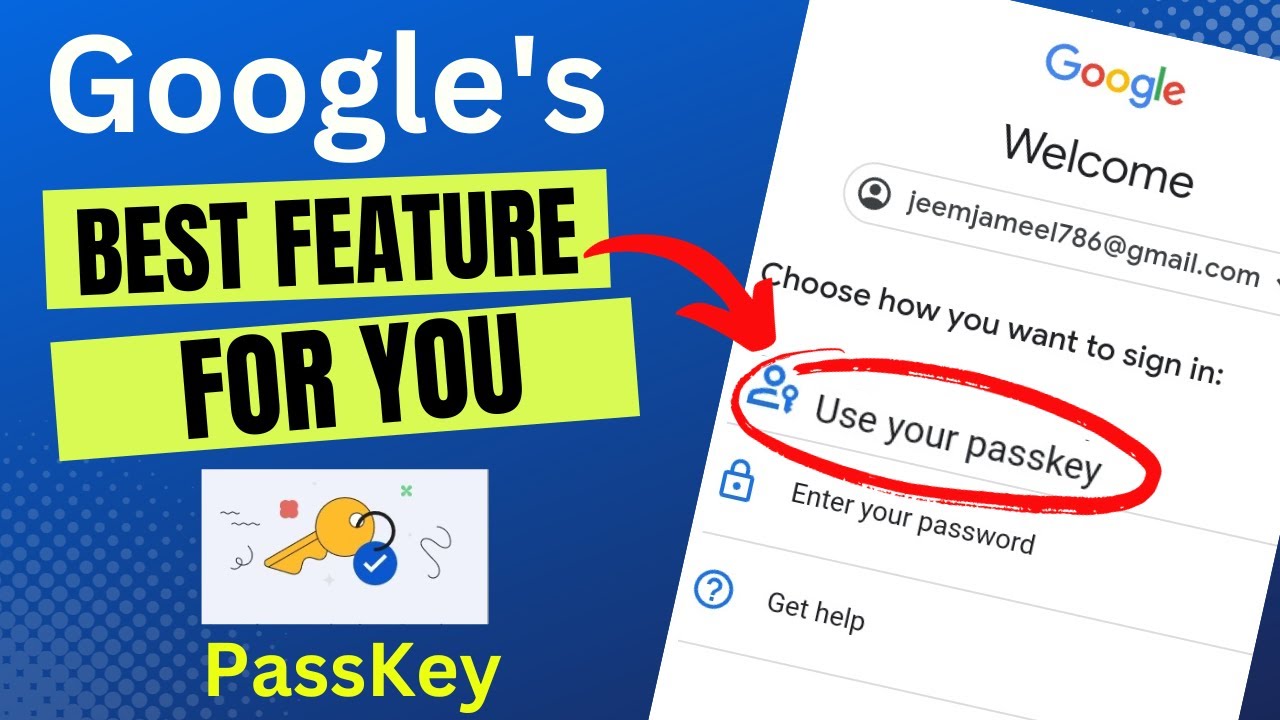 How to enable google passkey feature | Google passkey kia hai | How to ...