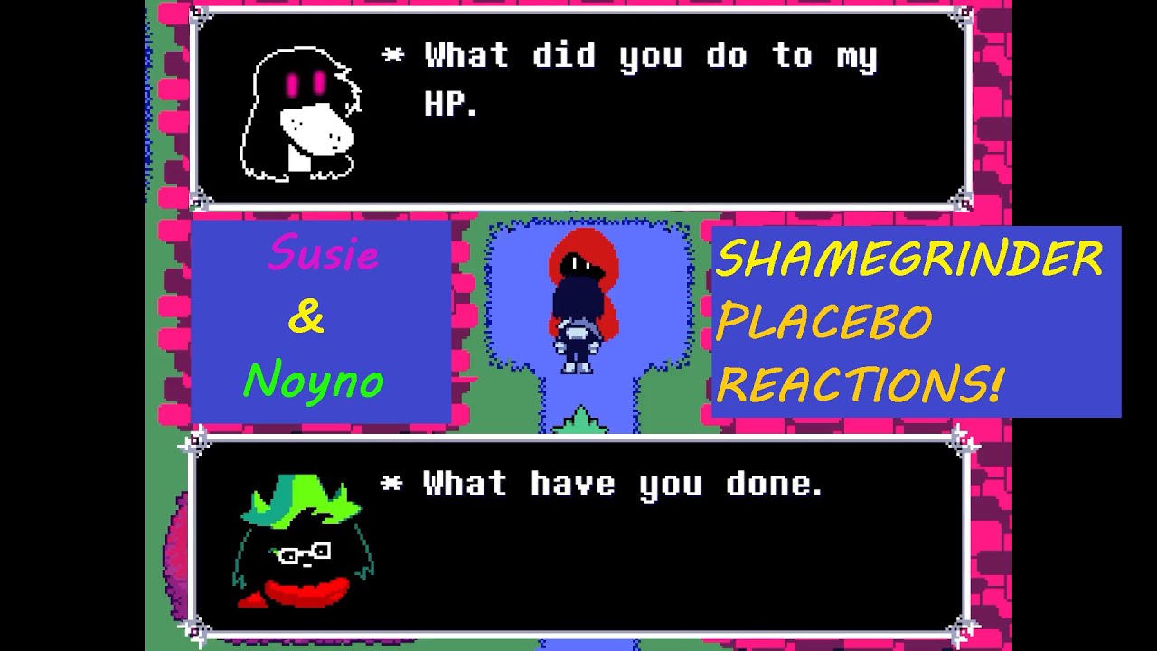 Susie and Noyno Reactions to the 'Shamegrinder' Placebo - RIBBIT! A ...
