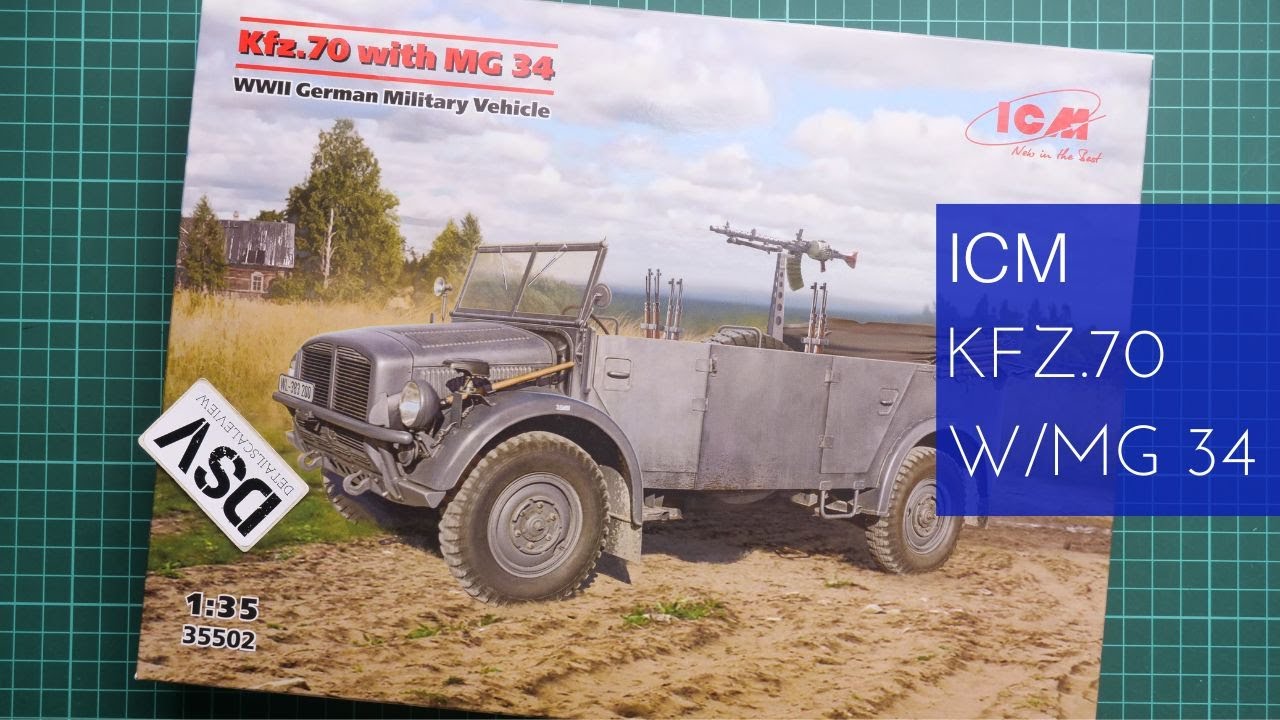 ICM 1/35 Kfz.70 with MG 34 (35502) Review - YouTube