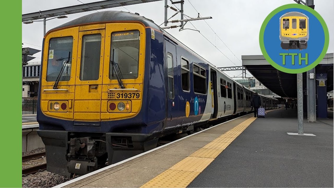 Class 319 departs Blackpool North - YouTube