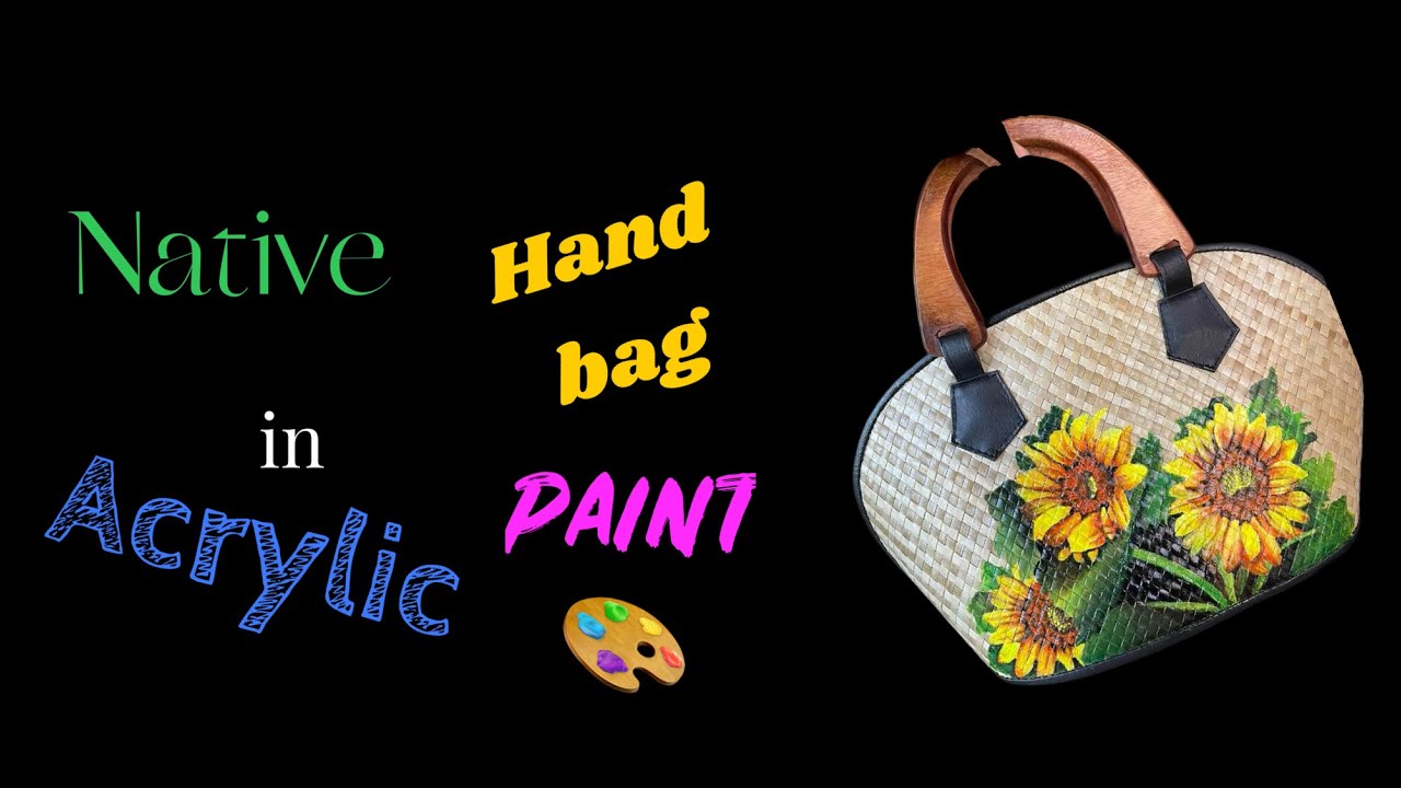HAND PAINTED NATIVE BAG 🎨👜 - YouTube
