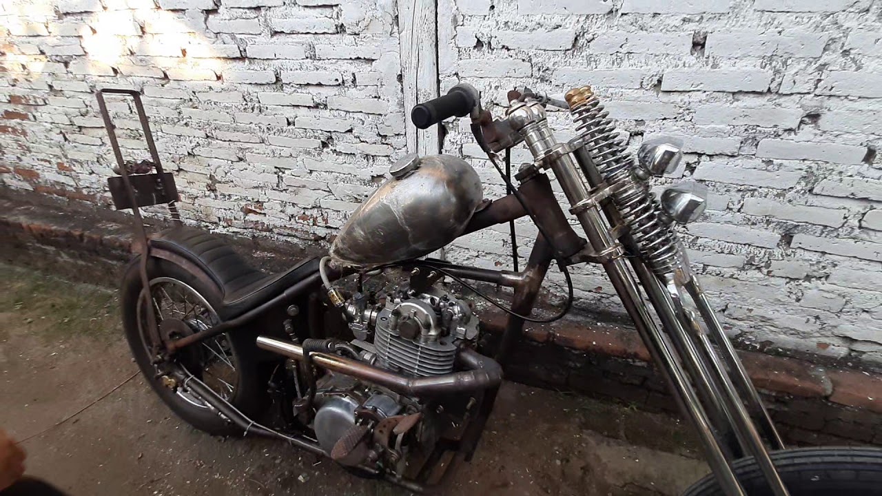 Yamaha SR400 chopper Indonesia - YouTube