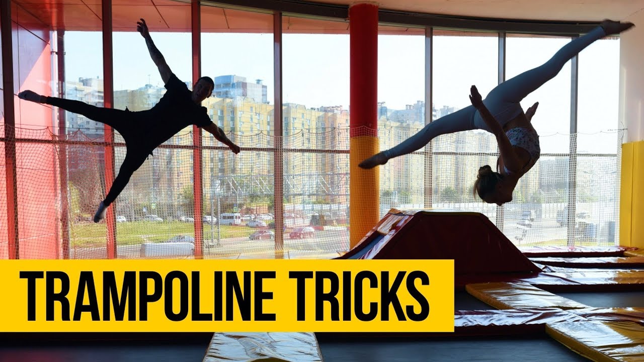 TRAMPOLINE TRICKS COMPILATION • Awesome trampoline wall tricks, flips, scooter jumps & freestyle ...