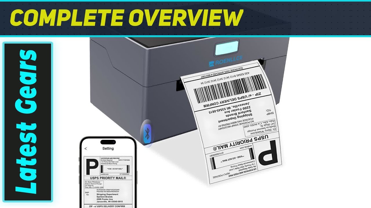 Best 4x6 Thermal Label Printer for Small Biz? Roenllce Unboxing & Test ...