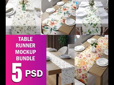 How to Use Smart Object In Photopea For Table Runner Mockup - YouTube