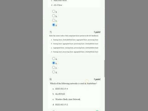 IOT WEEK 12 ANSWERS || NPTEL || INTERNET OF THINGS|| MY TECH WORLD ||FINAL WEEK #nptel # ...