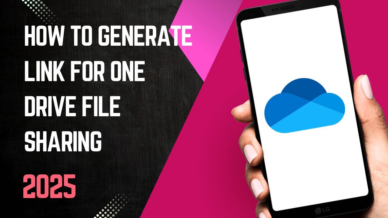 HOW TO GENERATE LINK FOR ONE DRIVE FILE SHARING 2025 | CLOUDGALE - YouTube