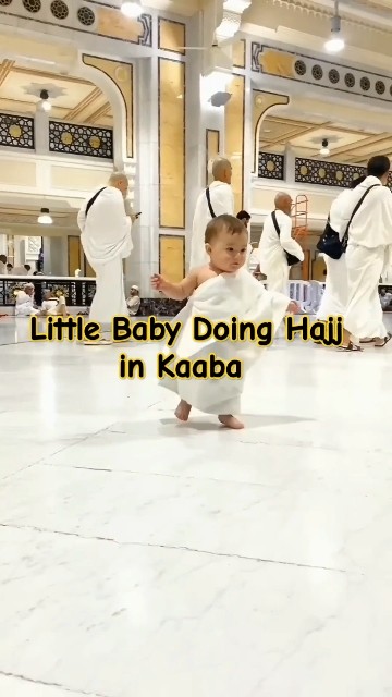 Little Baby Doing Hajj In Kaaba #hajj2025 #cutebaby #cute #baby # ...