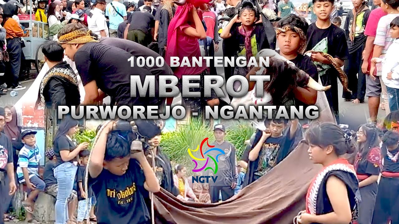 Karnaval 1000 Bantengan Mberrot Purworejo Ngantang Malang Jawa timur ...