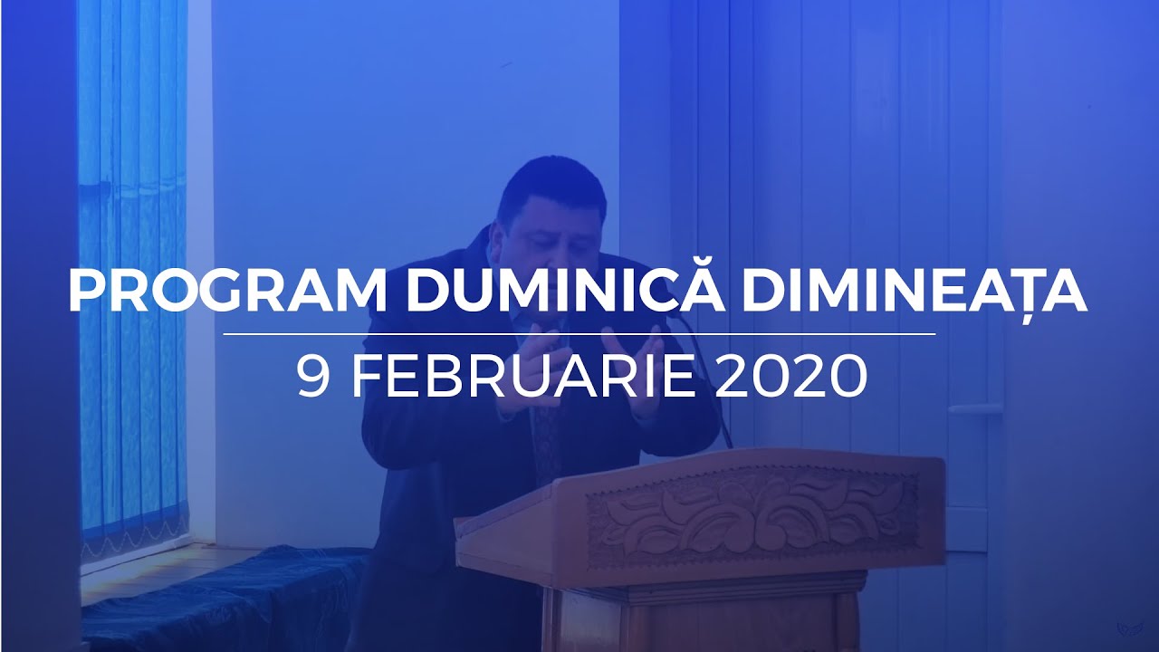 9 februarie 2020 - Program duminica dimineata - YouTube