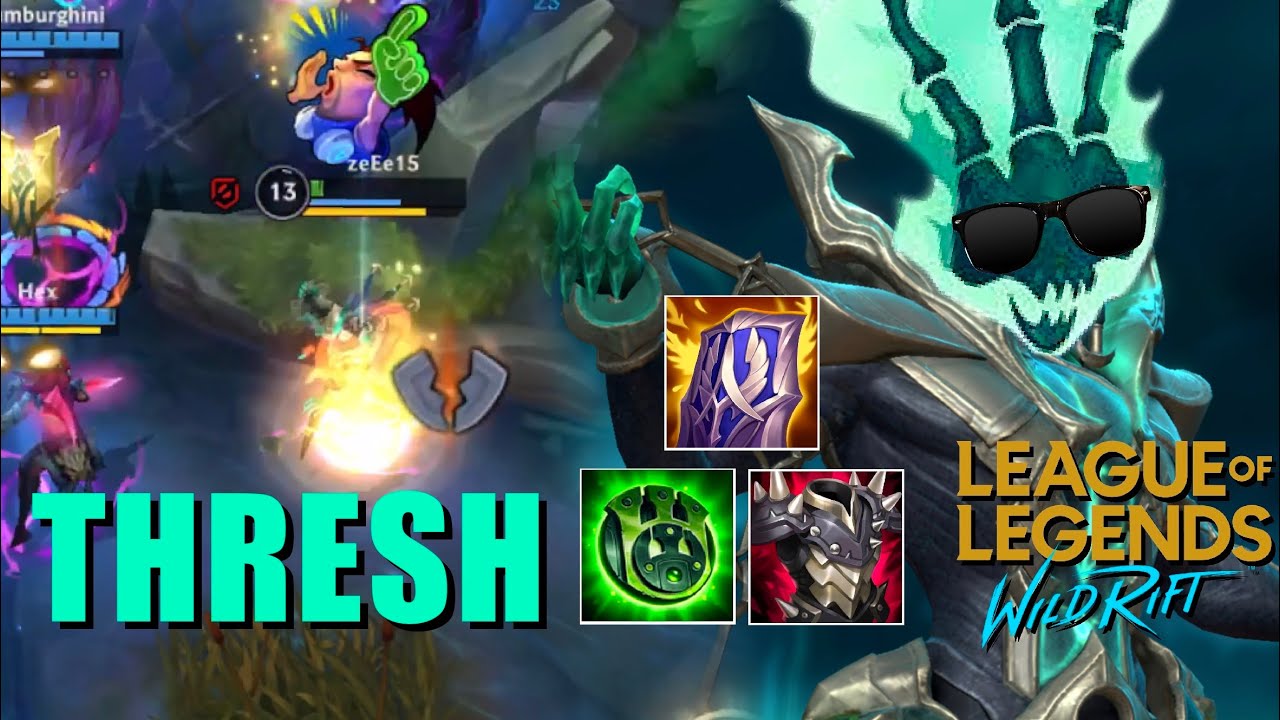 THRESH SURVIVING WITH LOW HP! | WILD RIFT - YouTube