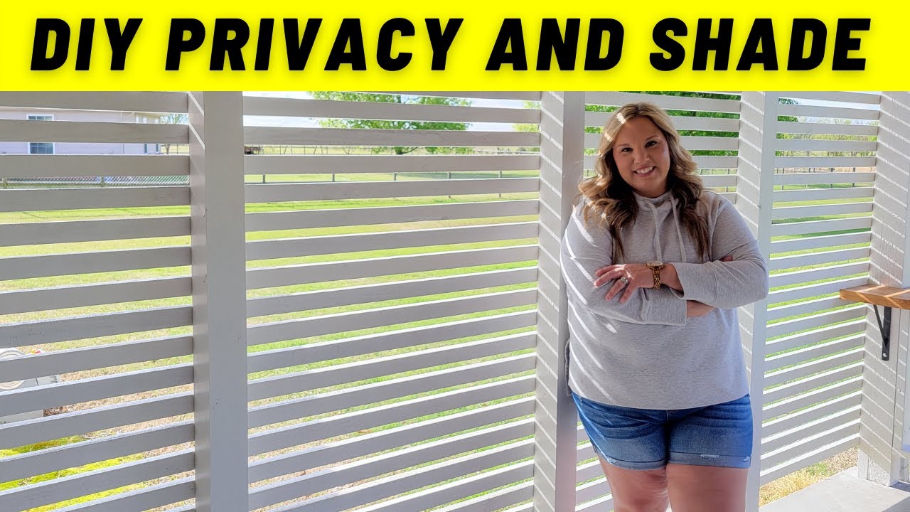 The Best Addition to Our Back Porch | Privacy Wall - YouTube