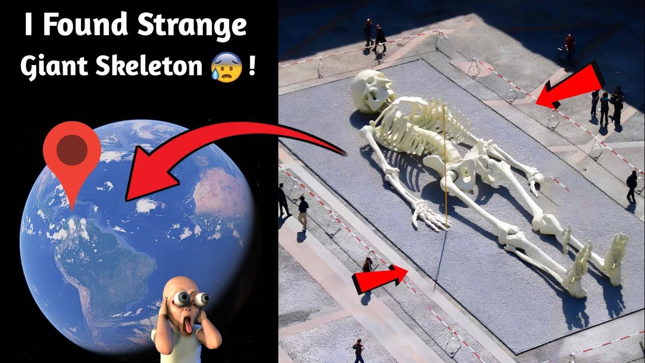 😰 I Found Strange Giant Skeleton Caught On Google Earth and Google Maps ...