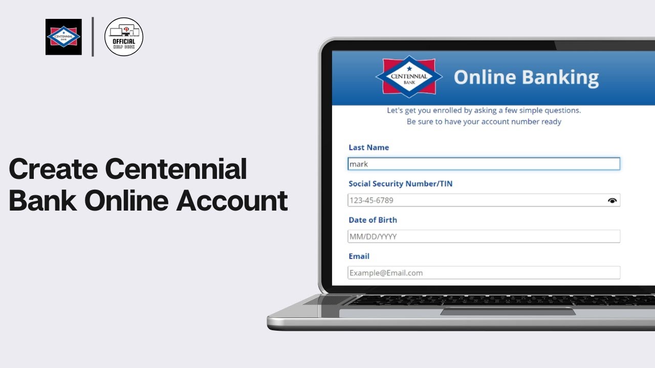 How To Create Centennial Bank Online Account (2024) - YouTube