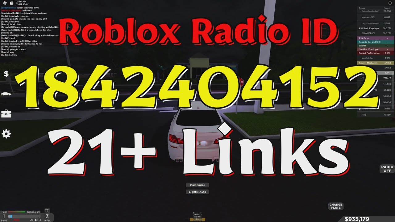 Links Roblox Radio Codes/IDs - YouTube