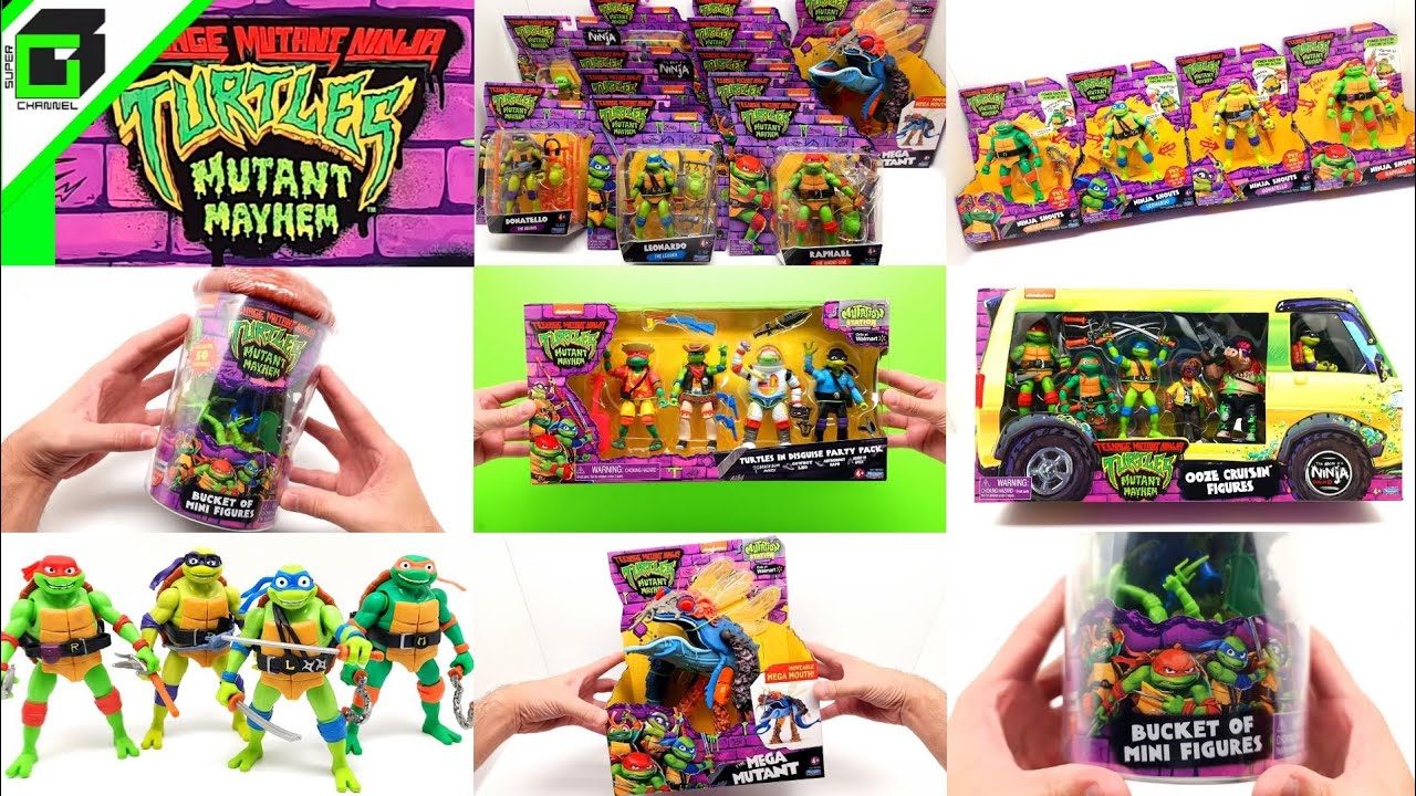 EPIC TMNT Mutant Mayhem Collection! (Complete Set part 1) UNBOXING and ...