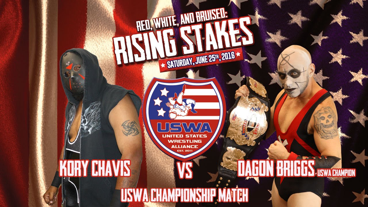 Best 2 of 3 falls: Kory Chavis v Dagon Briggs (c) USWA championship ...