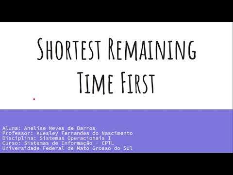 Escalonador Shortest Remaining Time First (SRTF) - YouTube