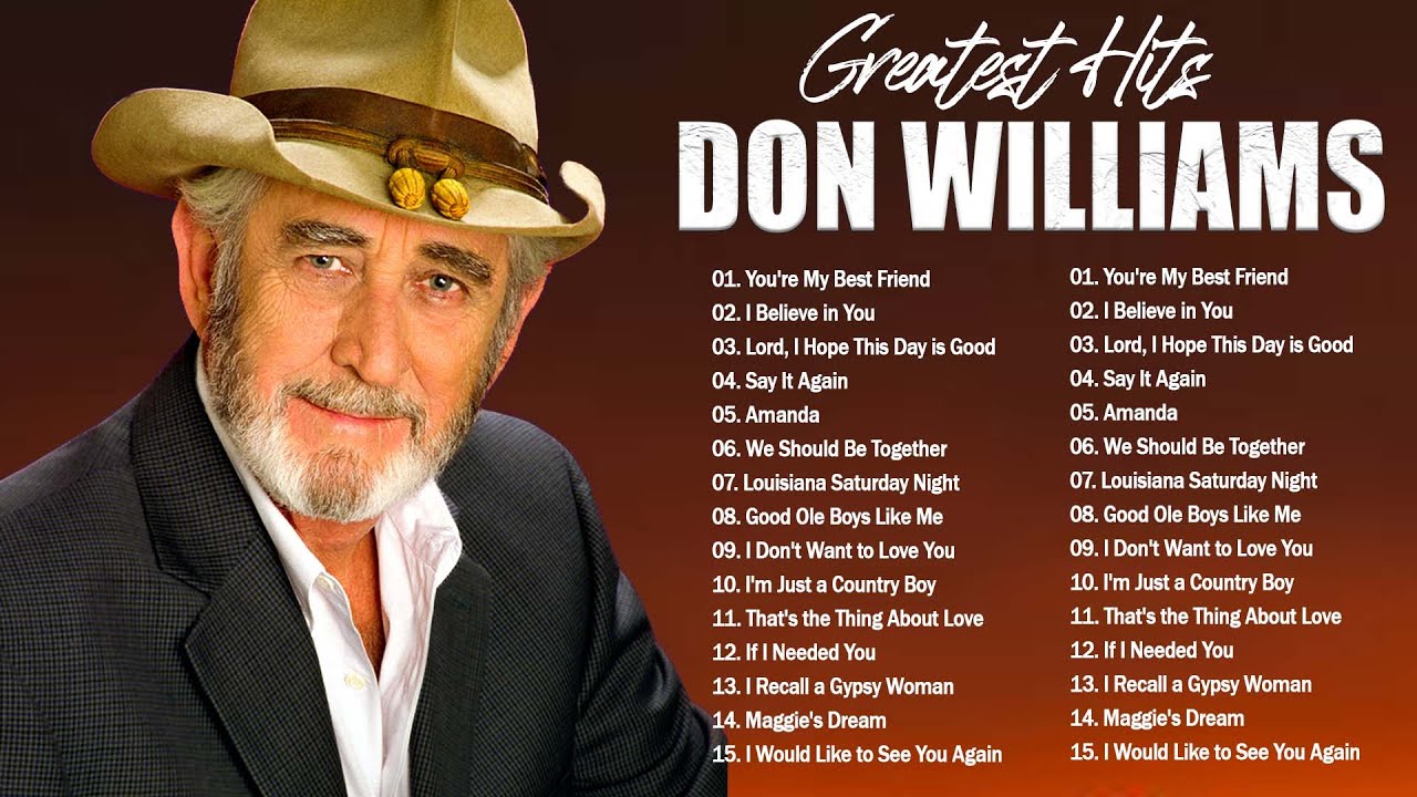 Best Songs Of Don Williams - Don Williams Greatest Hits Playlist Full ...