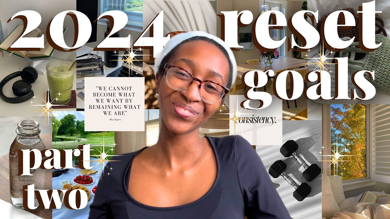 2024 new year reset | goal setting & making a vision board 💫💖 - YouTube