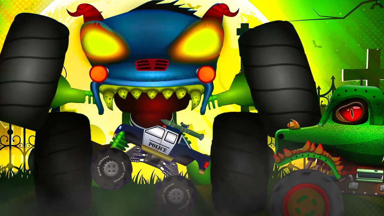 Crypt Keeper Attacks | Haunted House Monster Truck | Kids Car Cartoon ...