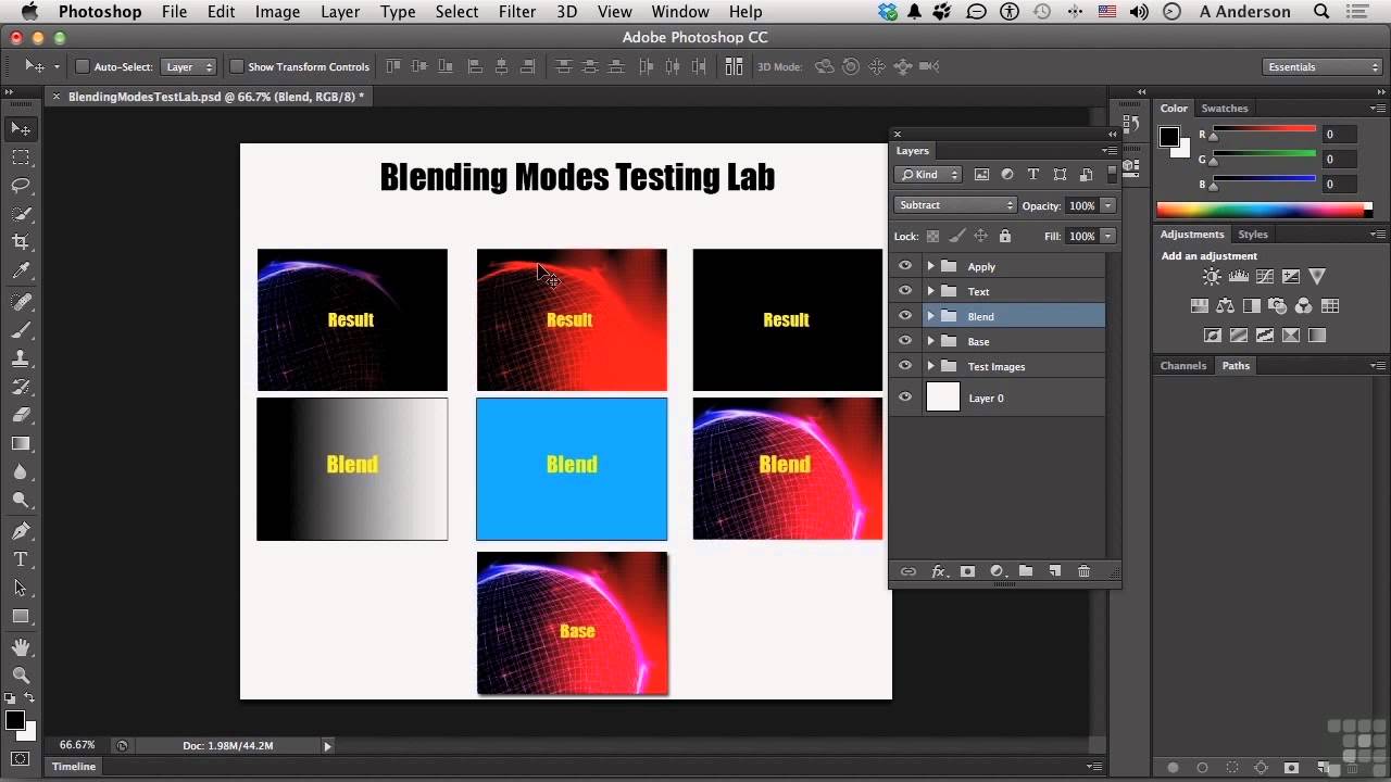 Adobe Photoshop CC Tutorial | The Invert And Tonal Blending Modes - YouTube