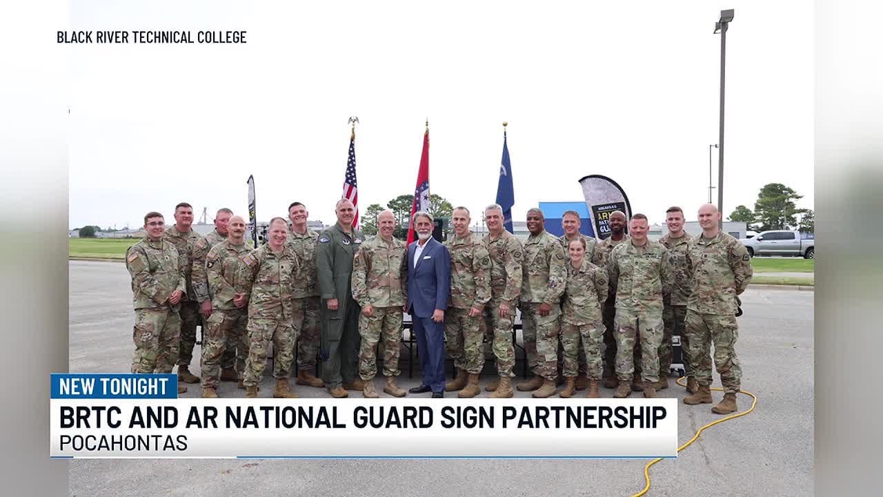 BRTC and AR National Guard sign memorandum of understanding - YouTube