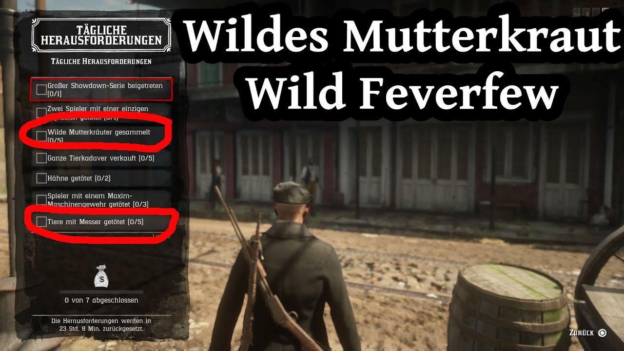 Mutterkraut Tiere mit Messer Red Dead Redemption 2 Online Deutsch Wild ...