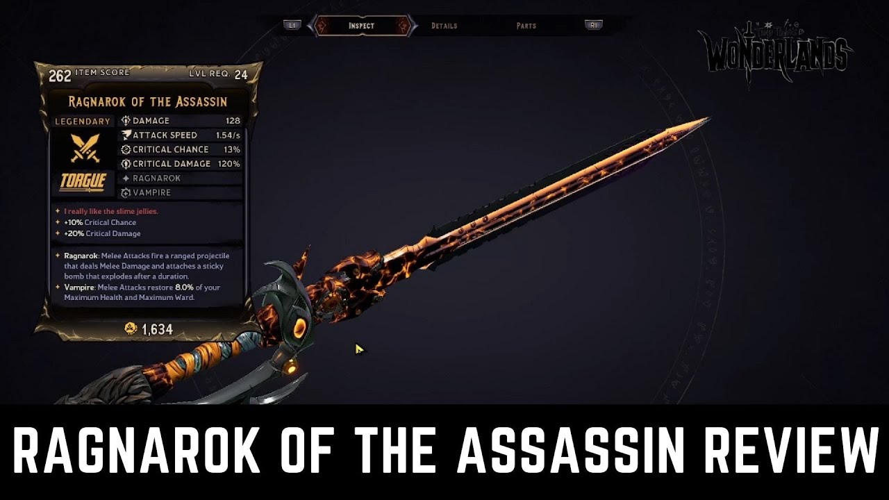 LEGENDARY WEAPON REVIEW Ragnarock of the Assassin Tiny Tina's ...