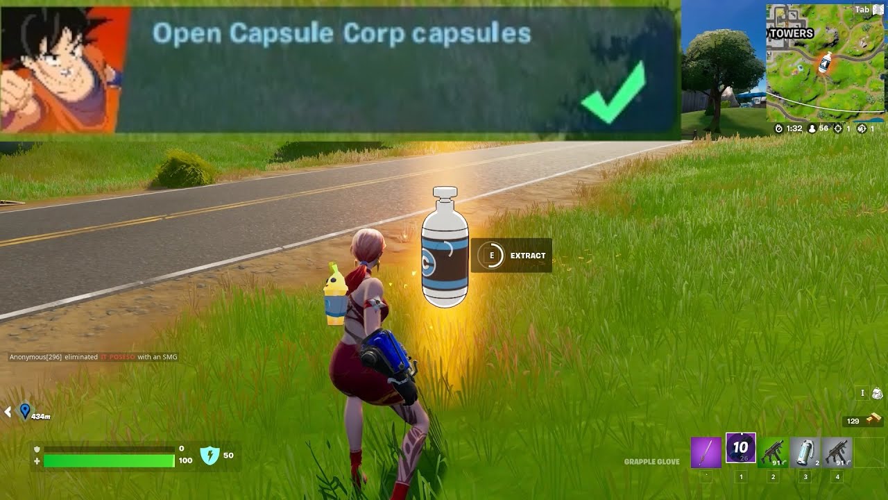 Open Capsule Corp Capsules Fortnite - YouTube