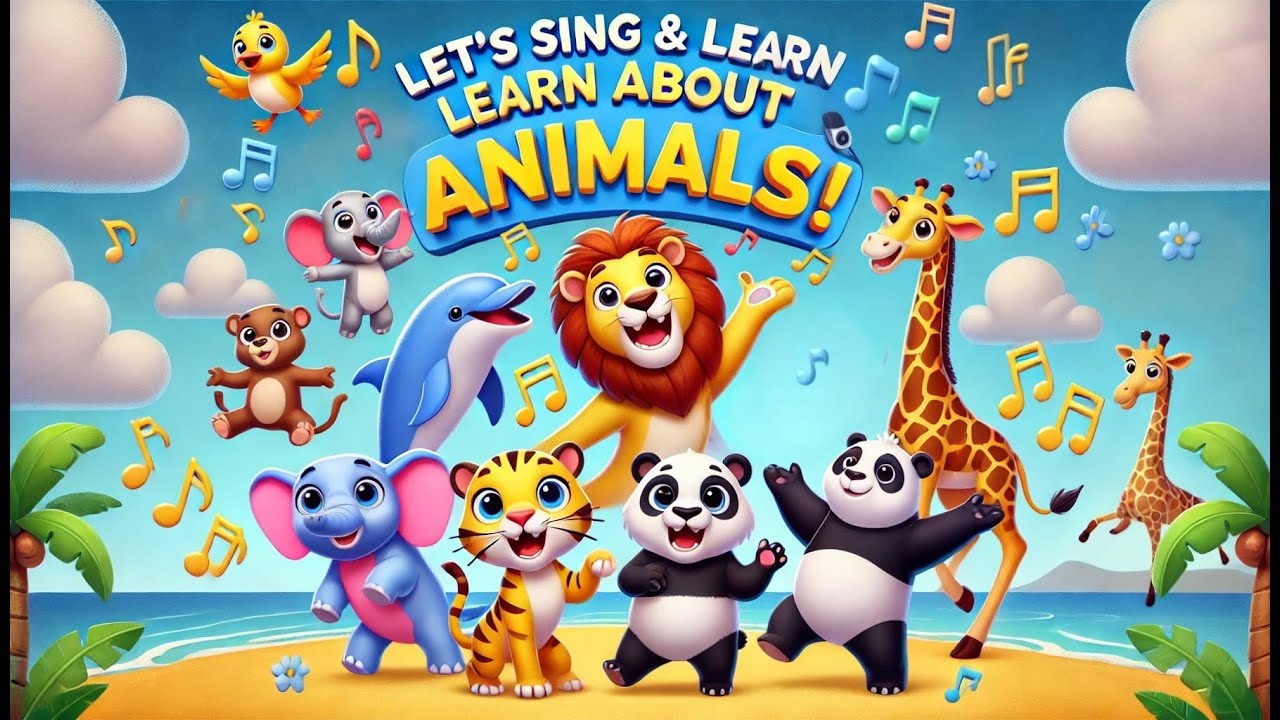 『Let's sing and learn about animals』 – Sing Along & Learn! 🎤#Education ...
