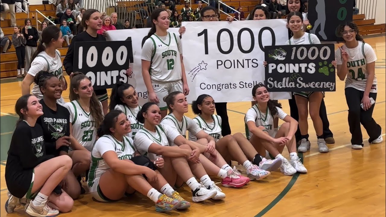 Stella Sweeney’s 1,000th Point - South Plainfield @ J.P. Stevens - January 23, 2025 - YouTube