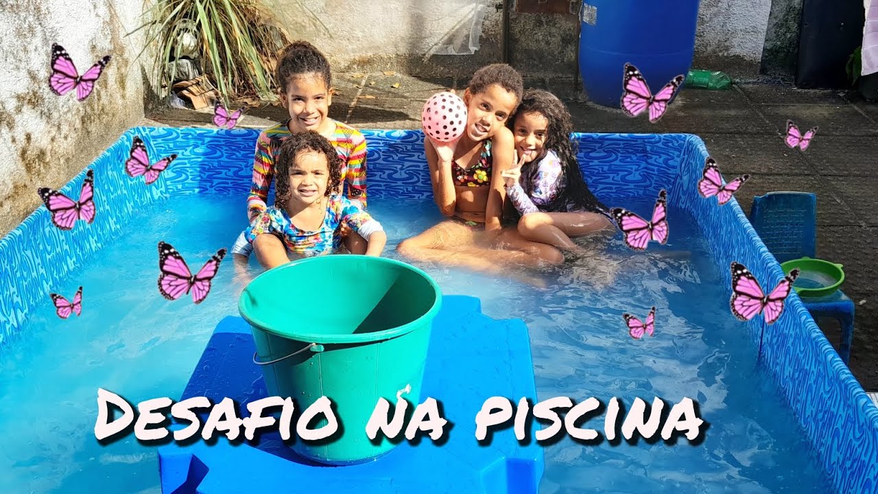 Desafio na piscina ️ #desafíos #diversão #brincadeiras #piscinas - YouTube