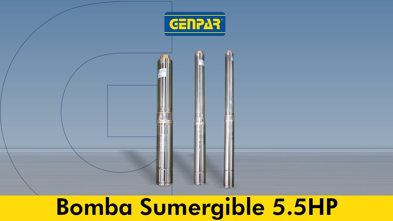 GENPAR - Bomba sumergible 5 5HP - YouTube