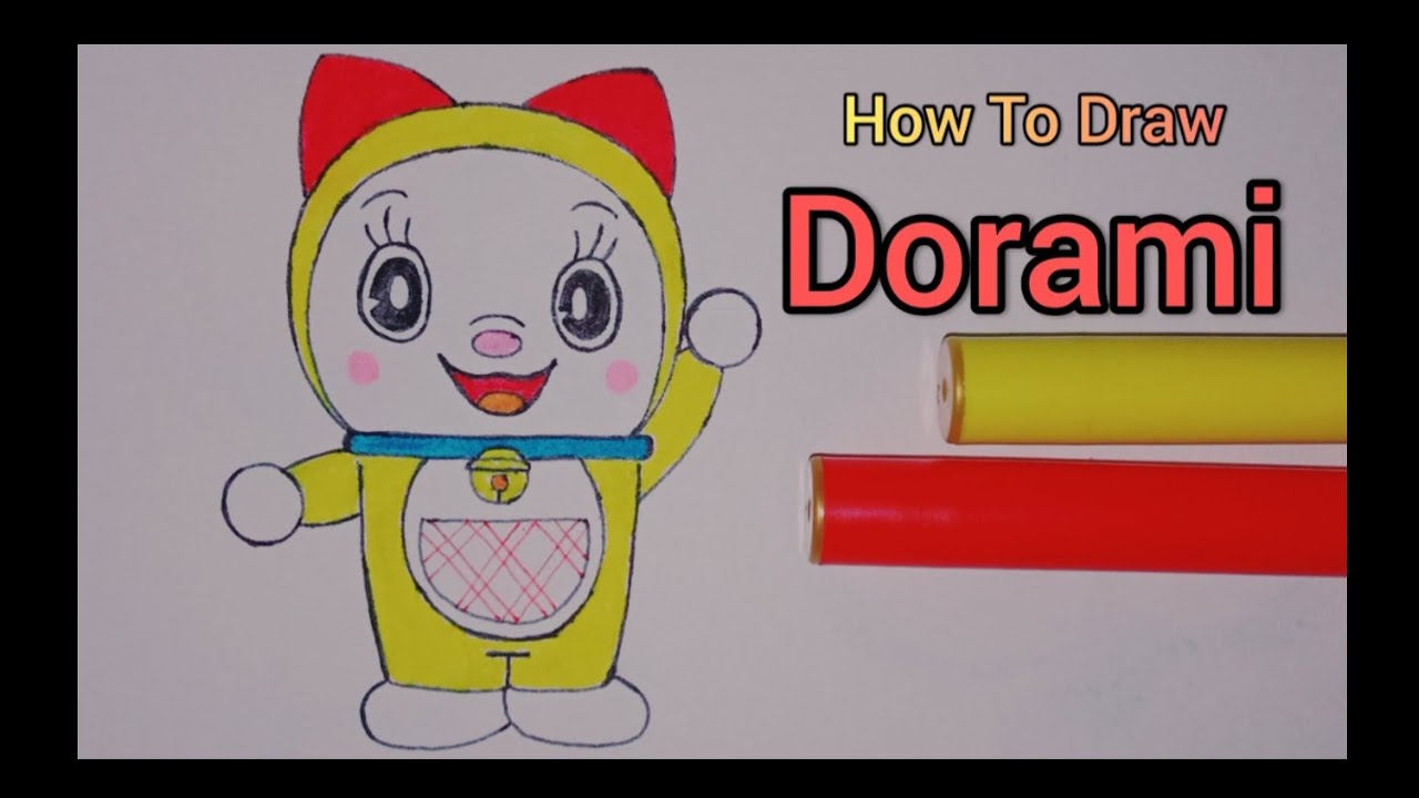 How To Draw Dorami From Doraemon / Dorami Drawing Easy - YouTube