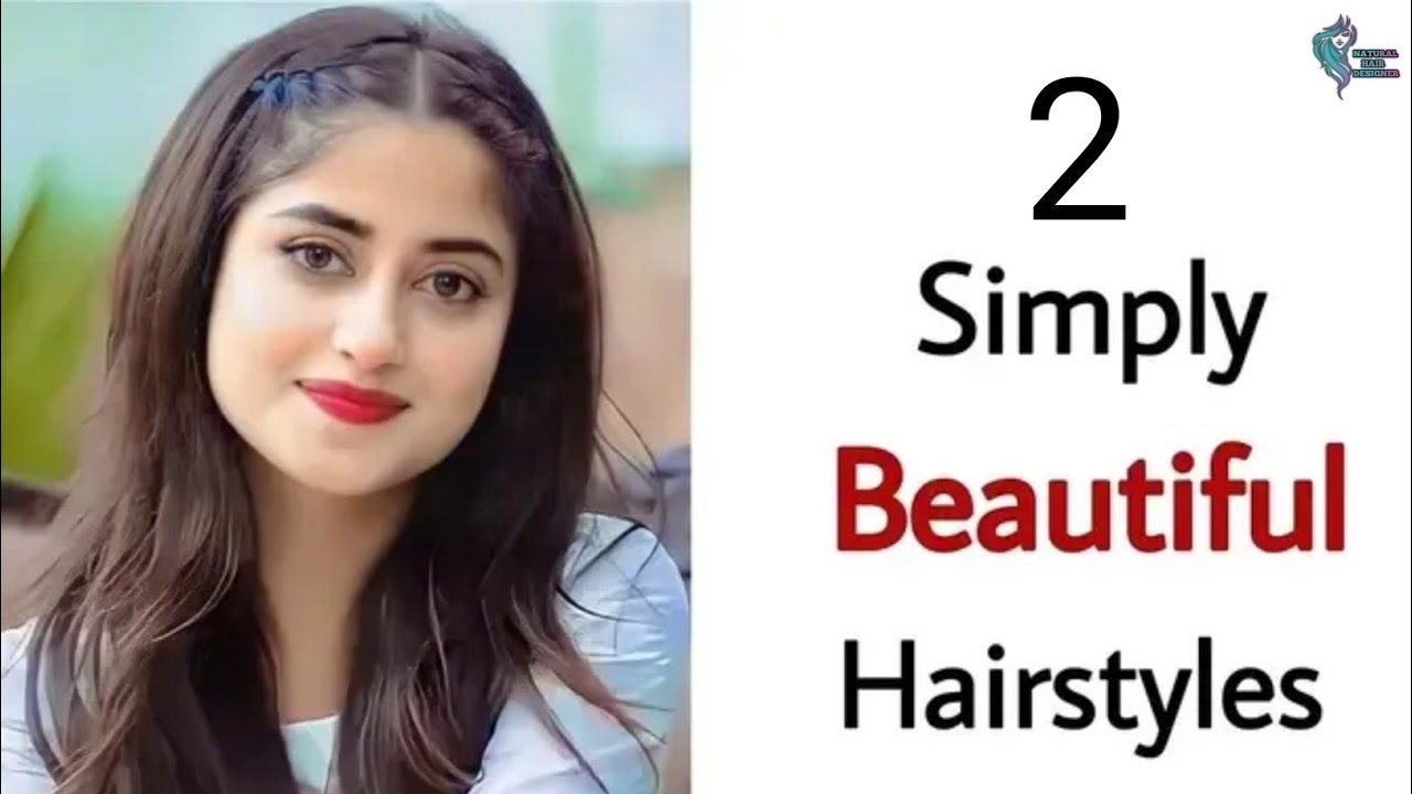 2 simply beautiful hair styles | Simple hair style for girls ...