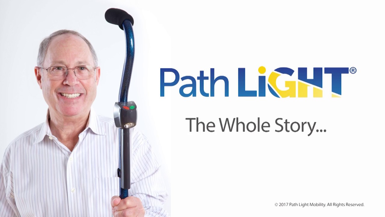 Path Light Illuminator for walking canes - YouTube