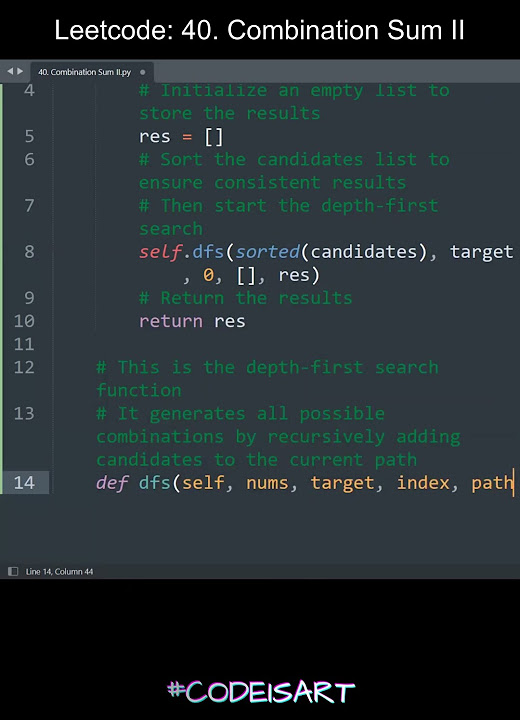 Leetcode 40 Combination Sum Ii In Python Python Leetcode Python