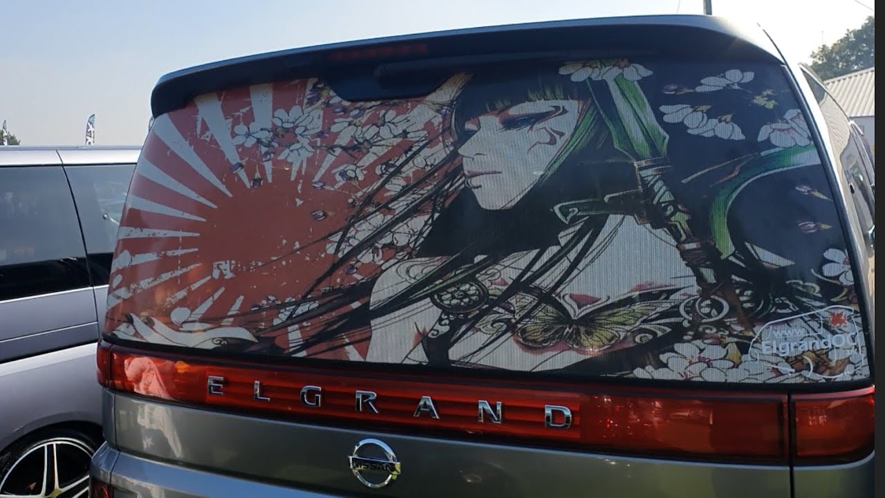 custom Jap import window decals. Made to order. Nissan Elgrand, Toyota ...