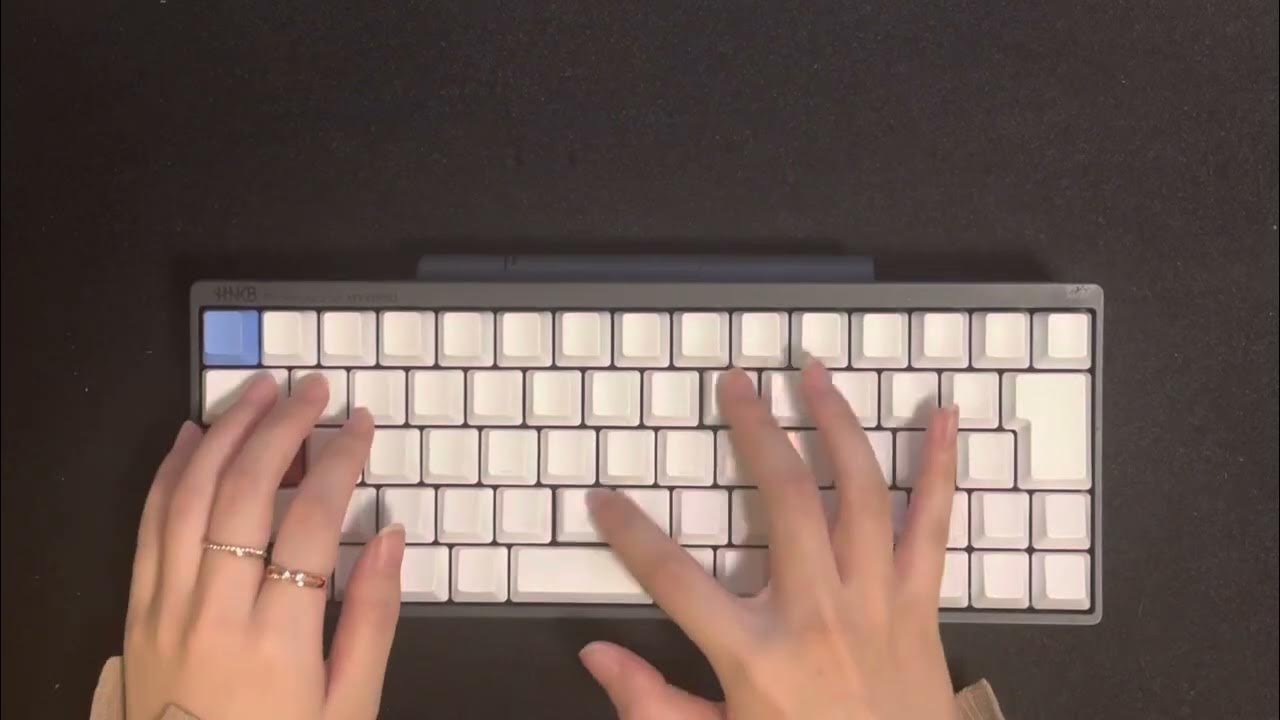 【HHKB】Typing on Keyboard - 001【ASMR】 - YouTube