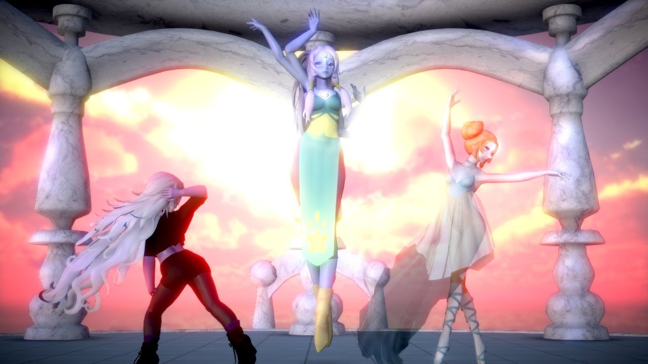 [Steven Universe]: Amethyst and Pearl Opal FUSION (mmd motion download ...