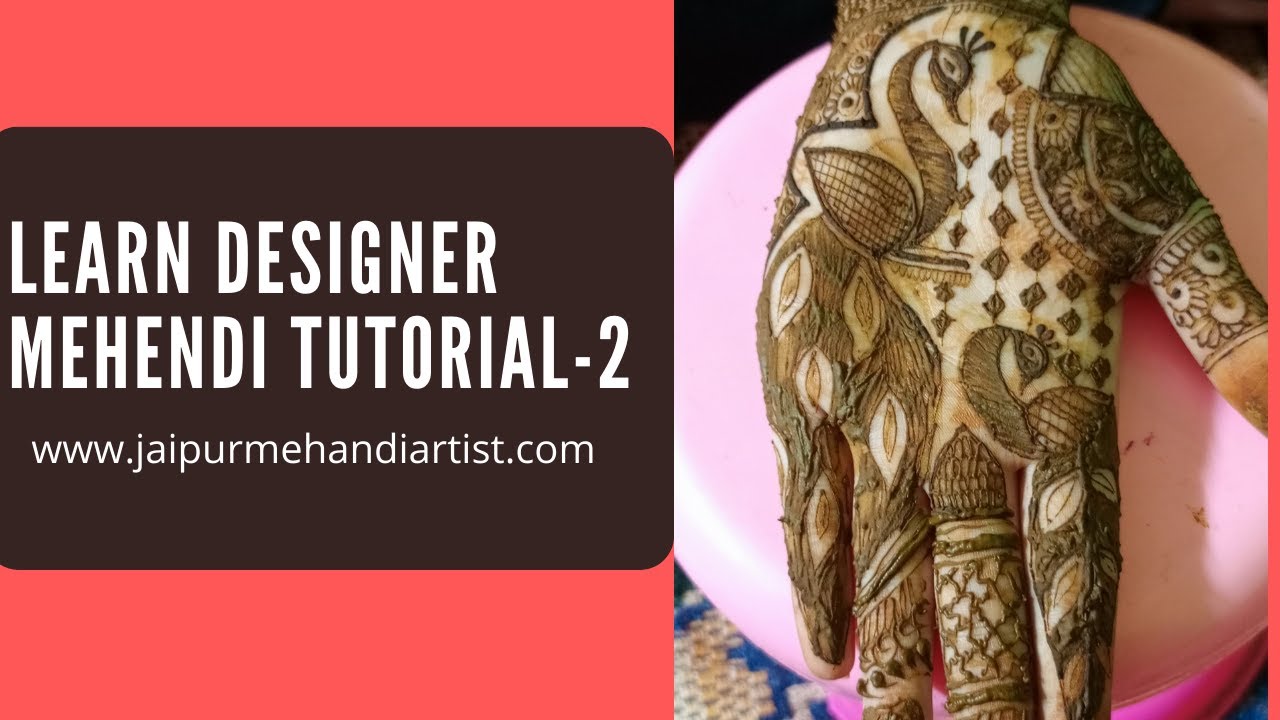 Designer Mehendi Tutorial 2 #peacockhenna #mehendidesign peacock mehndi ...