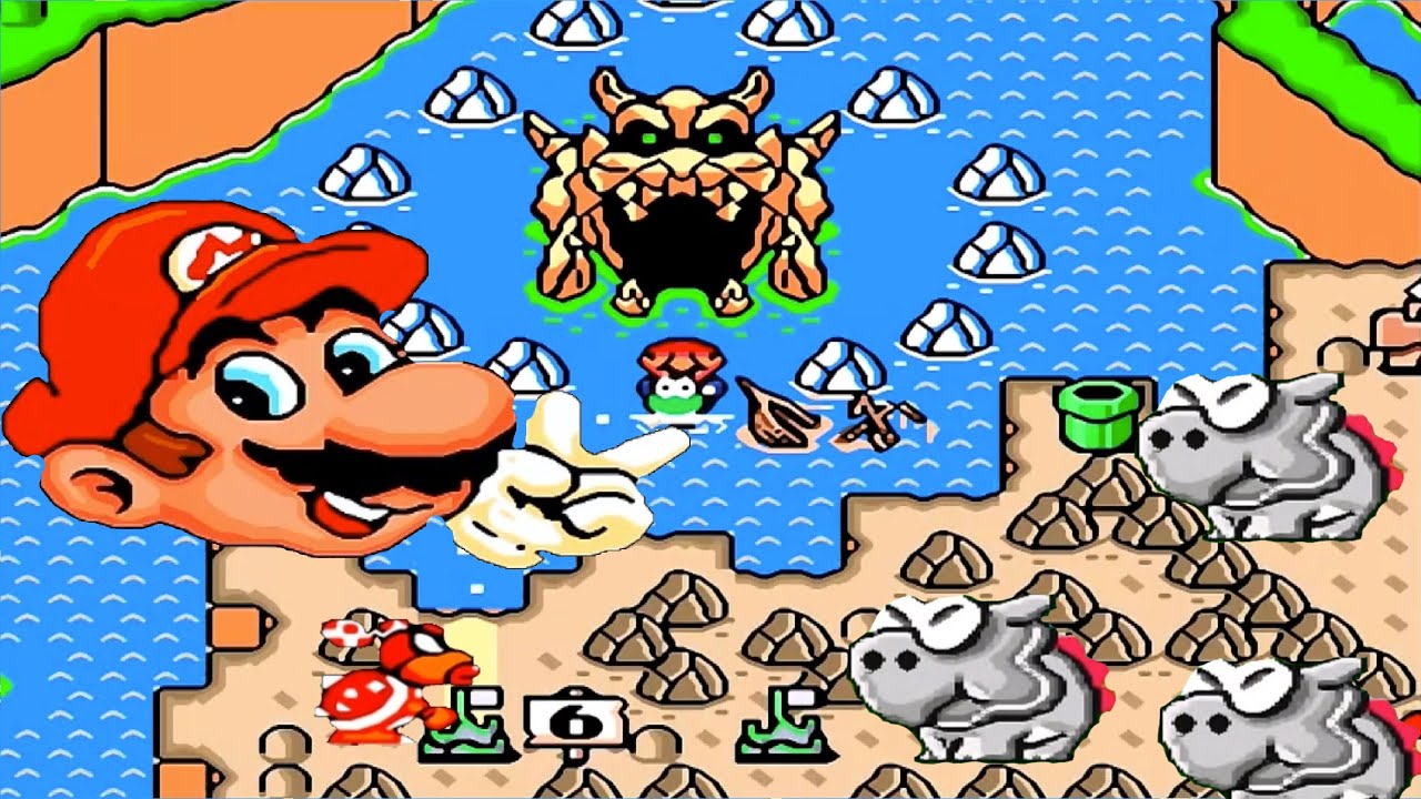 NEW Super Mario World HD (SMB1 Style) World 6: Chocolate Island - YouTube