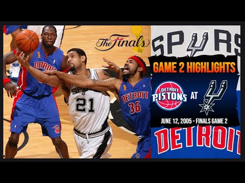 2005 NBA Finals Game 2 Full Highlights - Detroit Pistons at San Antonio ...
