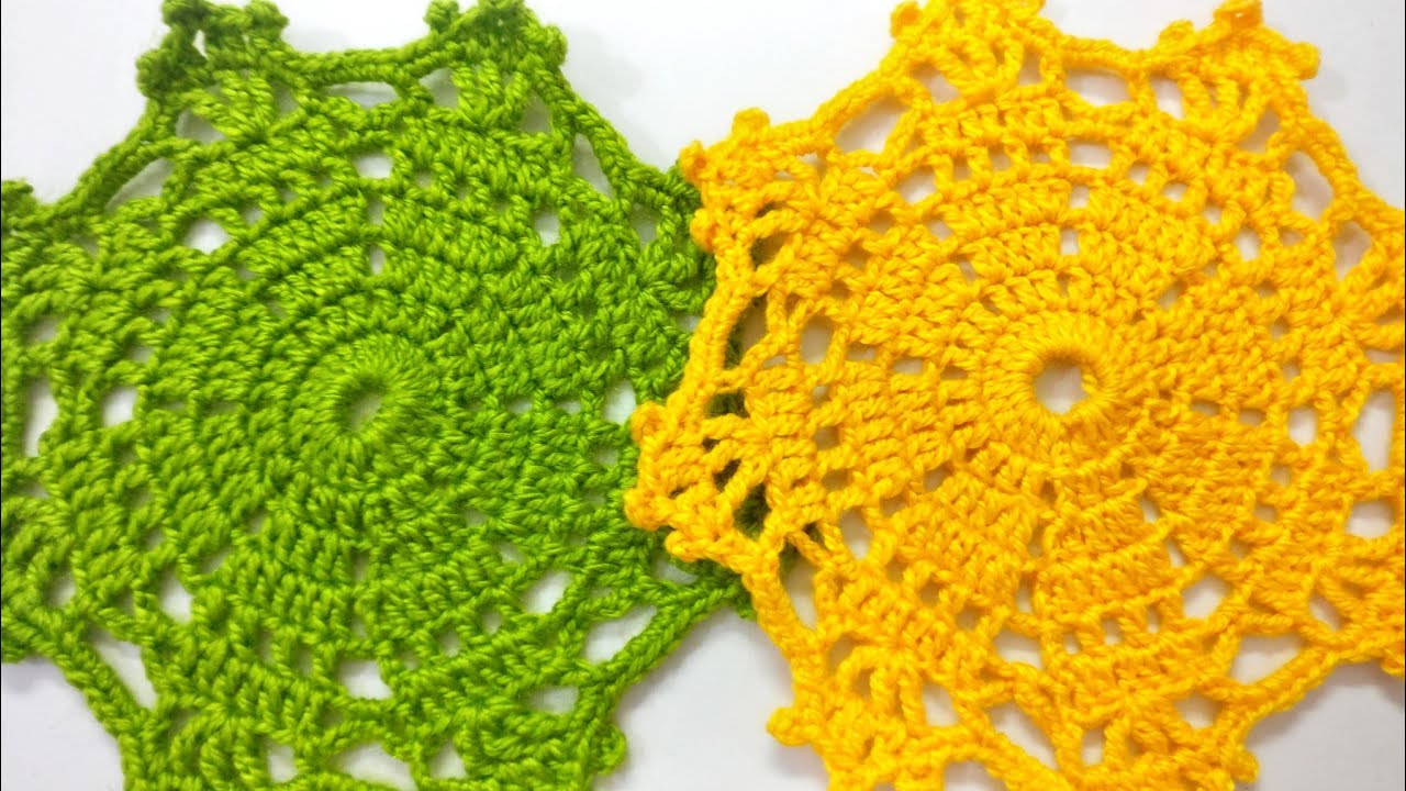 Crochet Mini Doily, Mug Mat, Coasters, Pot Holders, Place Mats - YouTube